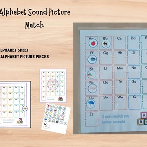 Beginning Letter Sound Game, Cards, and Uppercase to Lowercase Matching ...