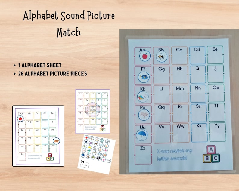 Beginning Letter Sound Game, Cards, and Uppercase to Lowercase Matching ...