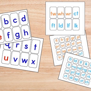 Orthographic Mapping Printable-blends and Digraphs for Kindergarten ...