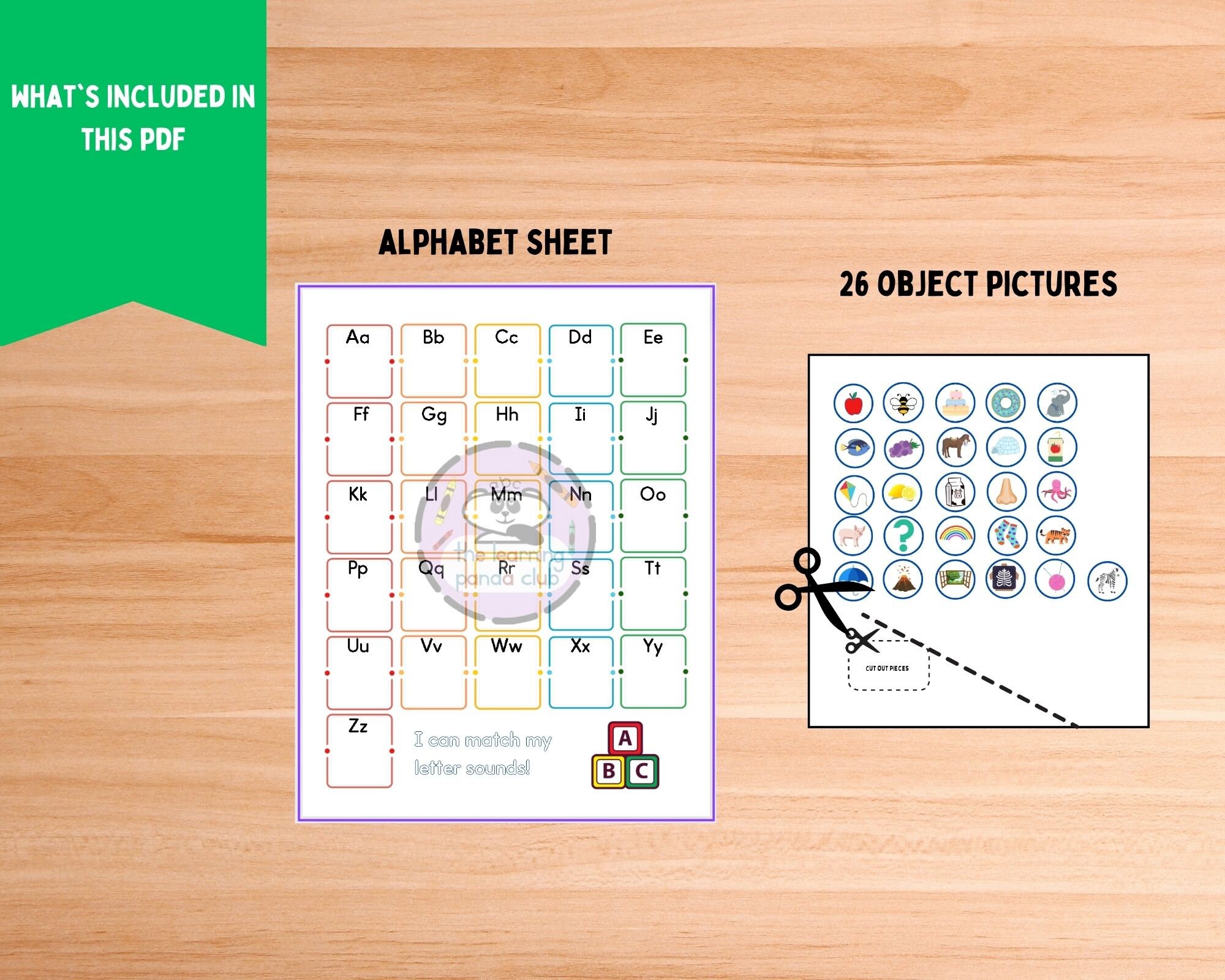 Beginning Letter Sound Picture Matching Activity- Preschool and ...