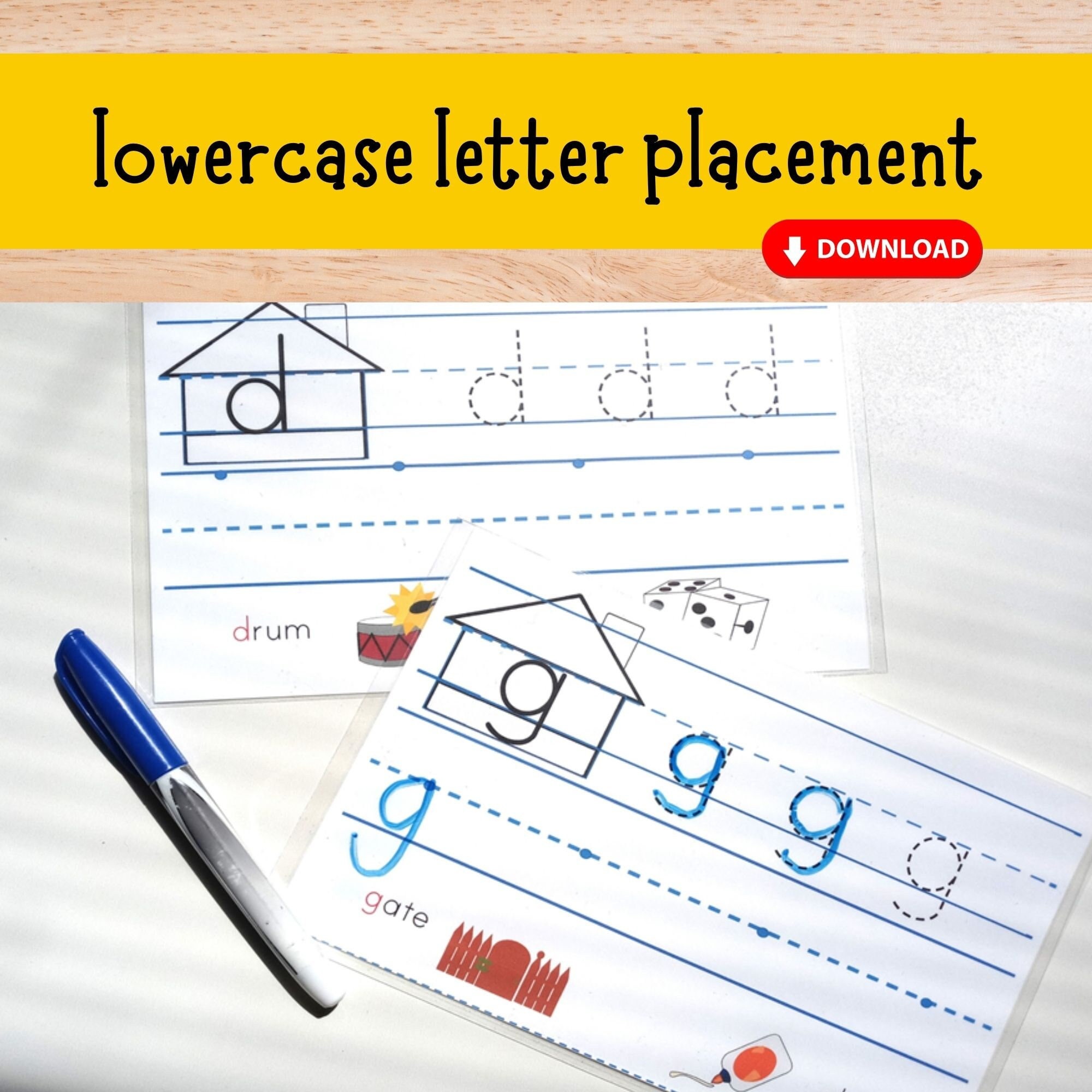 Tracing Alphabet Cards-alphabet Formation, Kindergarten Handwriting ...