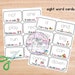 Pre Primer Dolch Printable Flashcards With Sentences for Homeschool and ...