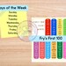 Kindergarten & 1st Grade Letter Chart and Sight Words Printable Number ...