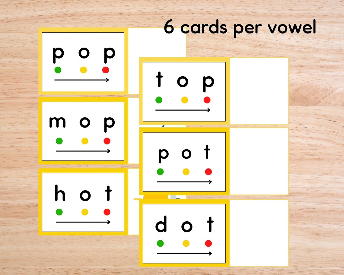 CVC Tap and Read Flash Cards Learn to Read Phonics Printable - Etsy