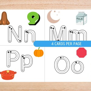 Printable Alphabet Tracing Cards- Letter Formation for Preschool ...