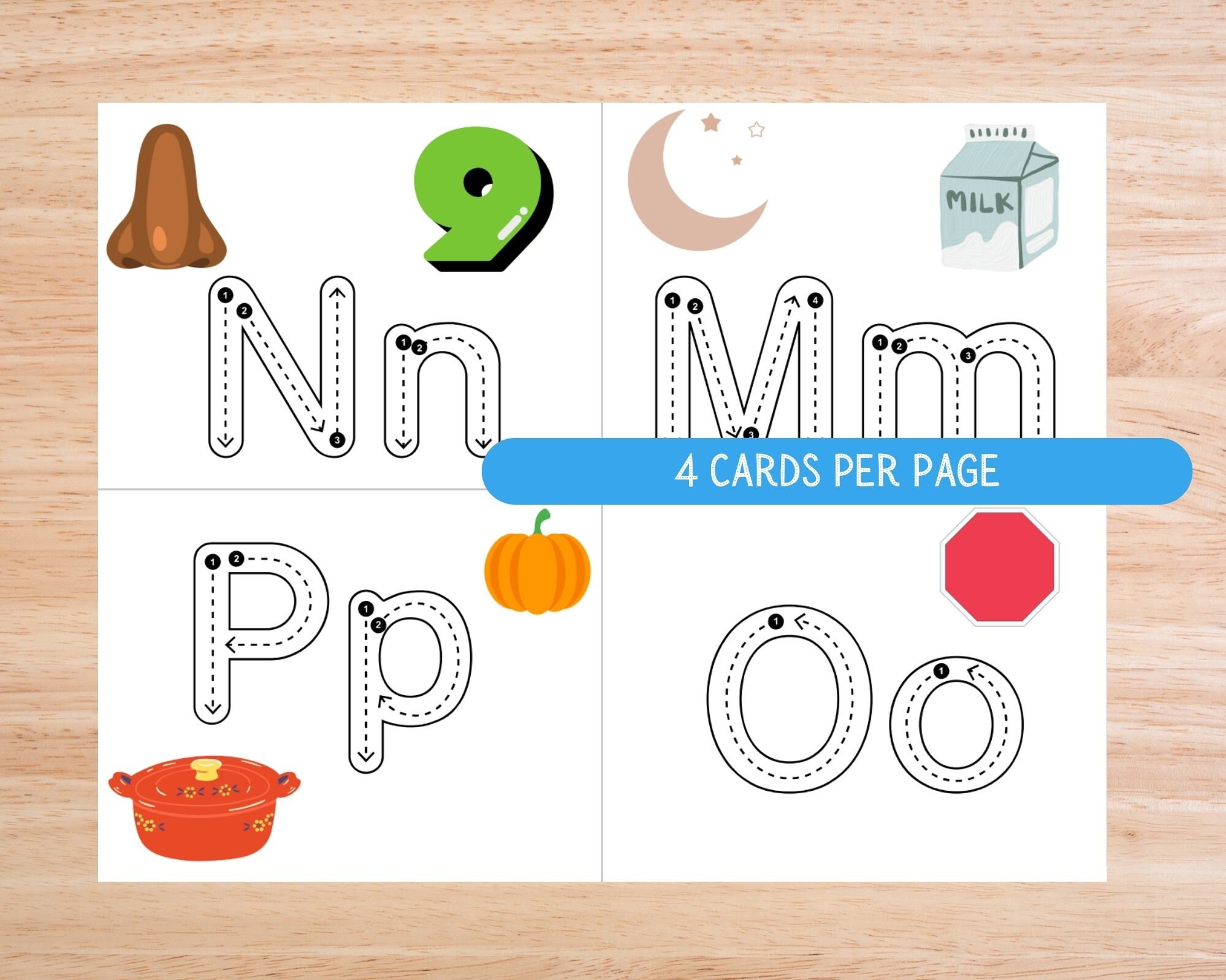 Printable Alphabet Tracing Cards- Letter Formation for Preschool ...