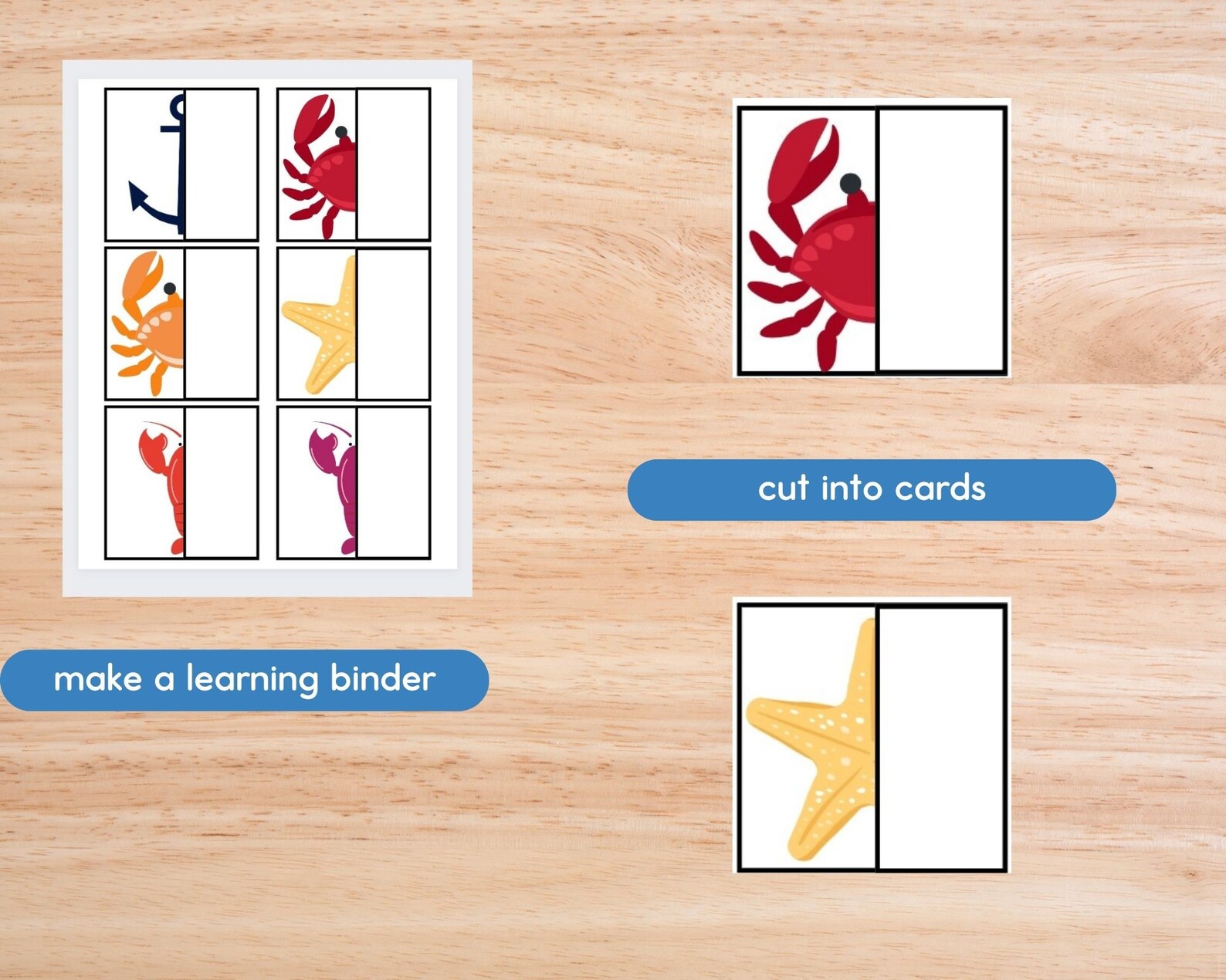 Printable Symmetry Cards- Toddler, Preschool and Kindergarten ...