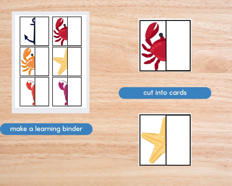 Printable Symmetry Cards- Toddler, Preschool and Kindergarten ...