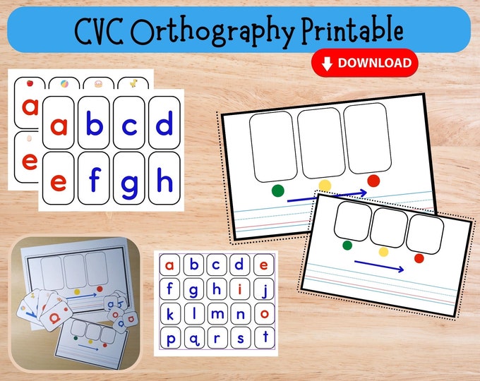 4 Sound Boxes (elkonin) W/ Printable Letters: Multi-sensory ...