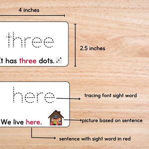 Pre Primer Dolch Printable Flashcards With Sentences for Homeschool and ...