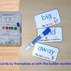 Pre Primer Dolch Printable Flashcards With Sentences for Homeschool and ...
