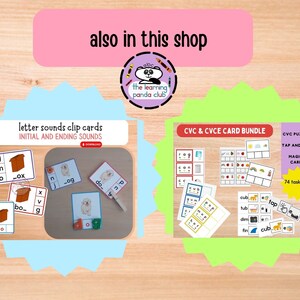 CVC Word Mats Printable- Tap, Blend, Read, Write and Match Activity ...