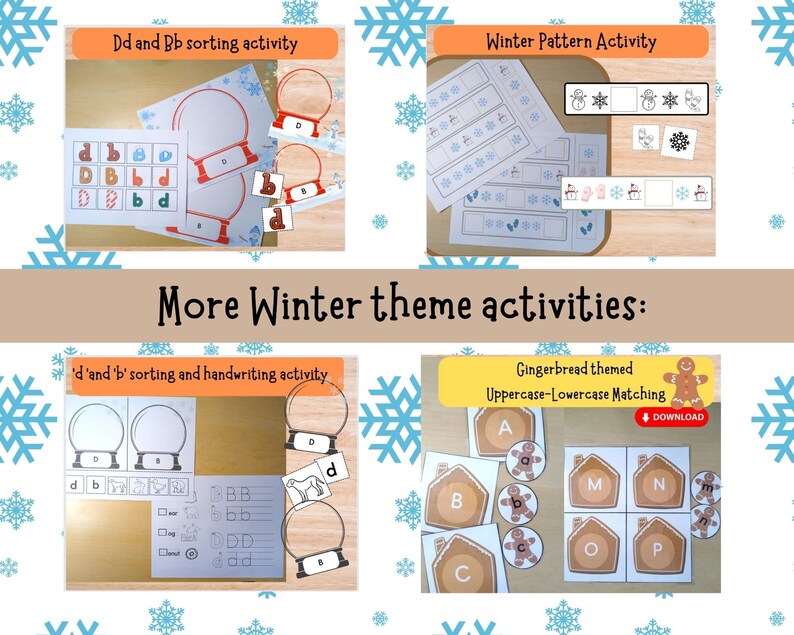 Matching Activity for Preschool and Kindergarten- Mitten Theme ...