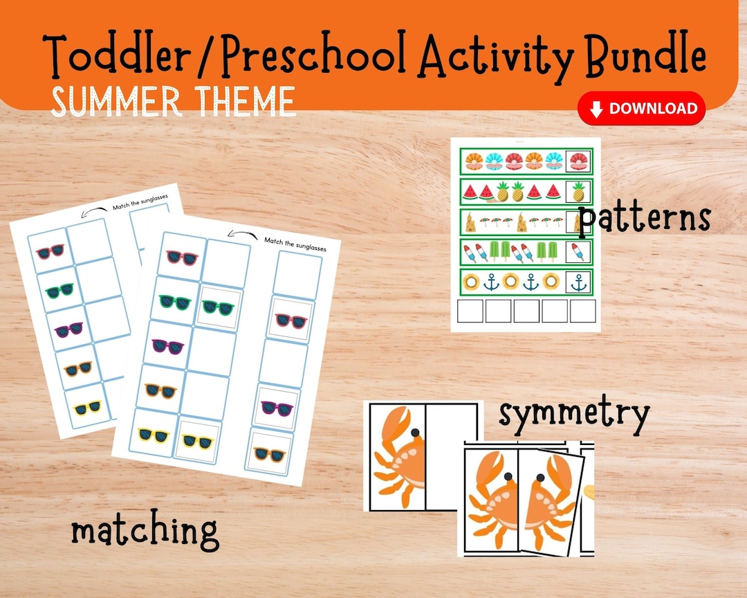 Printable Activity Bundle for Toddler, Preschool, and Kindergarten ...
