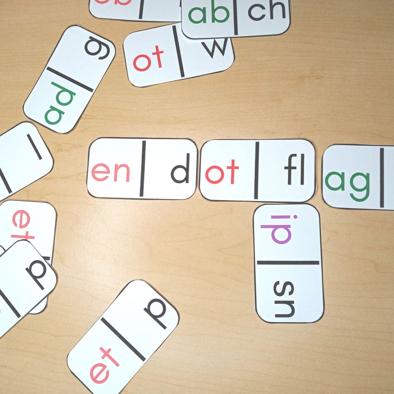 CVC and CCVC Printable Word Families Game-phonics Activity for - Etsy