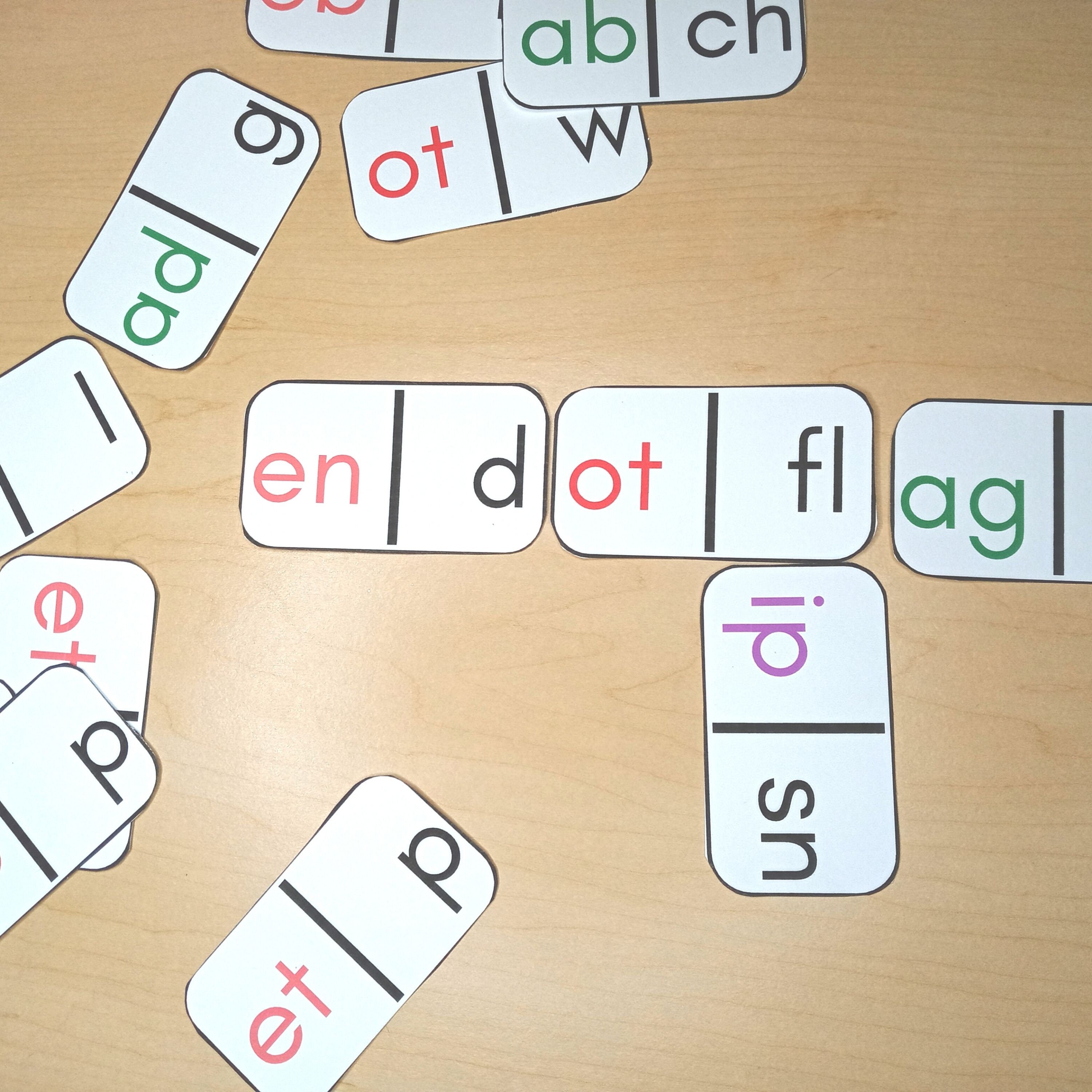 CVC and CCVC Printable Word Families Game-phonics Activity for ...