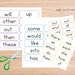 Printable Sight Word and CVC Builder- Read It, Build It, Write It, Fry ...