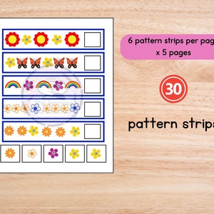 Sequencing and Pattern Printable- Sprint Theme for Toddler, Preschool ...