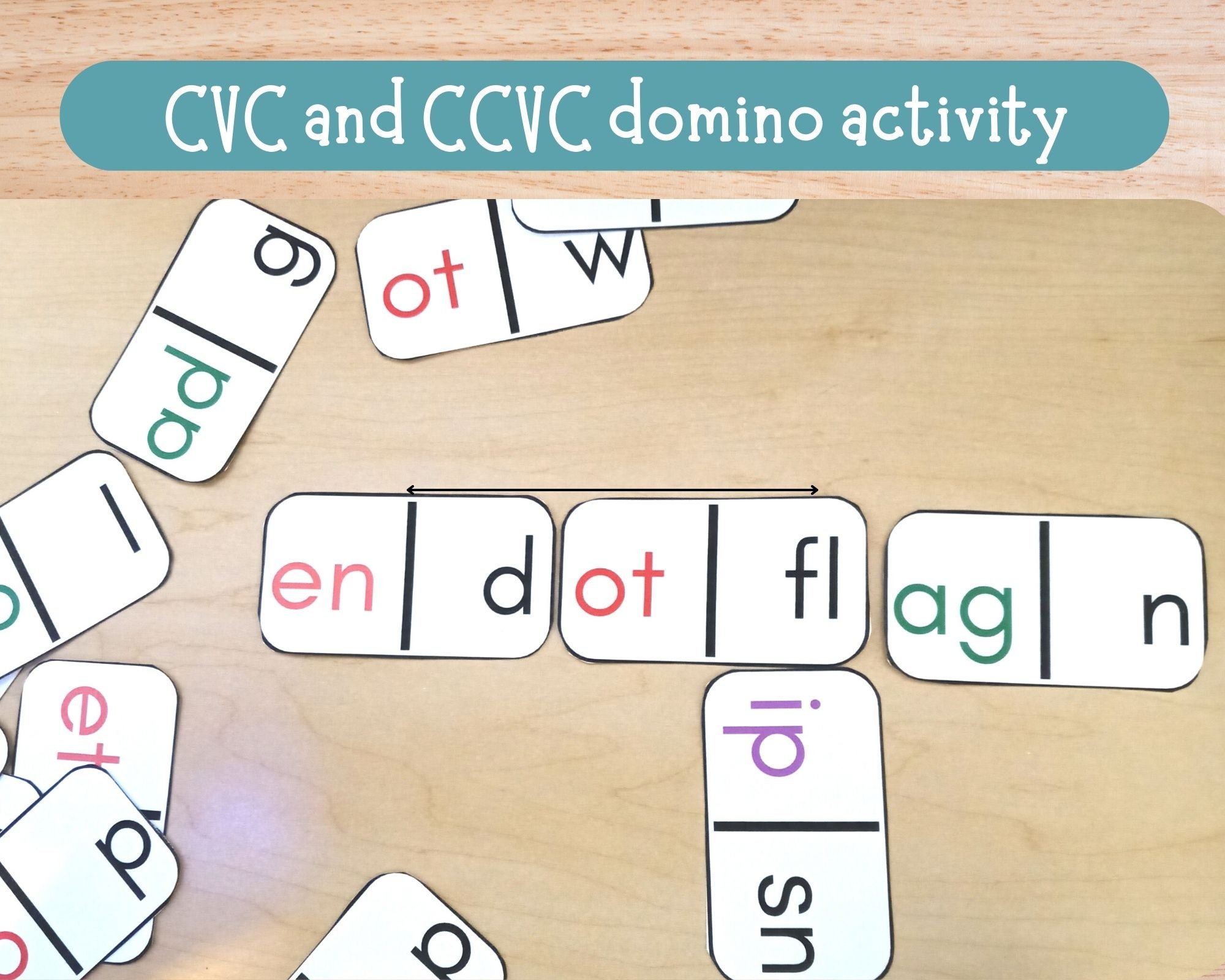 CVC and CCVC Printable Word Families Game-phonics Activity for - Etsy