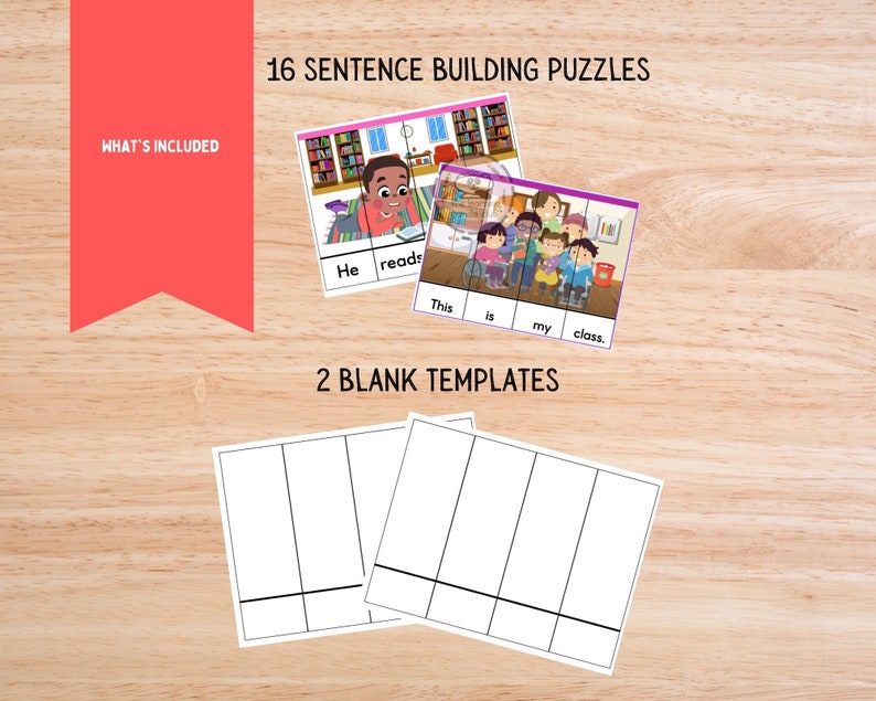 Sentence Building Printable- Sentence Writing Activity and Make a ...
