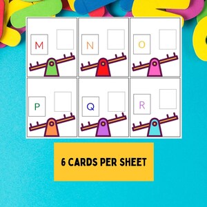 Uppercase and Lowercase Matching Activity for Preschool and ...
