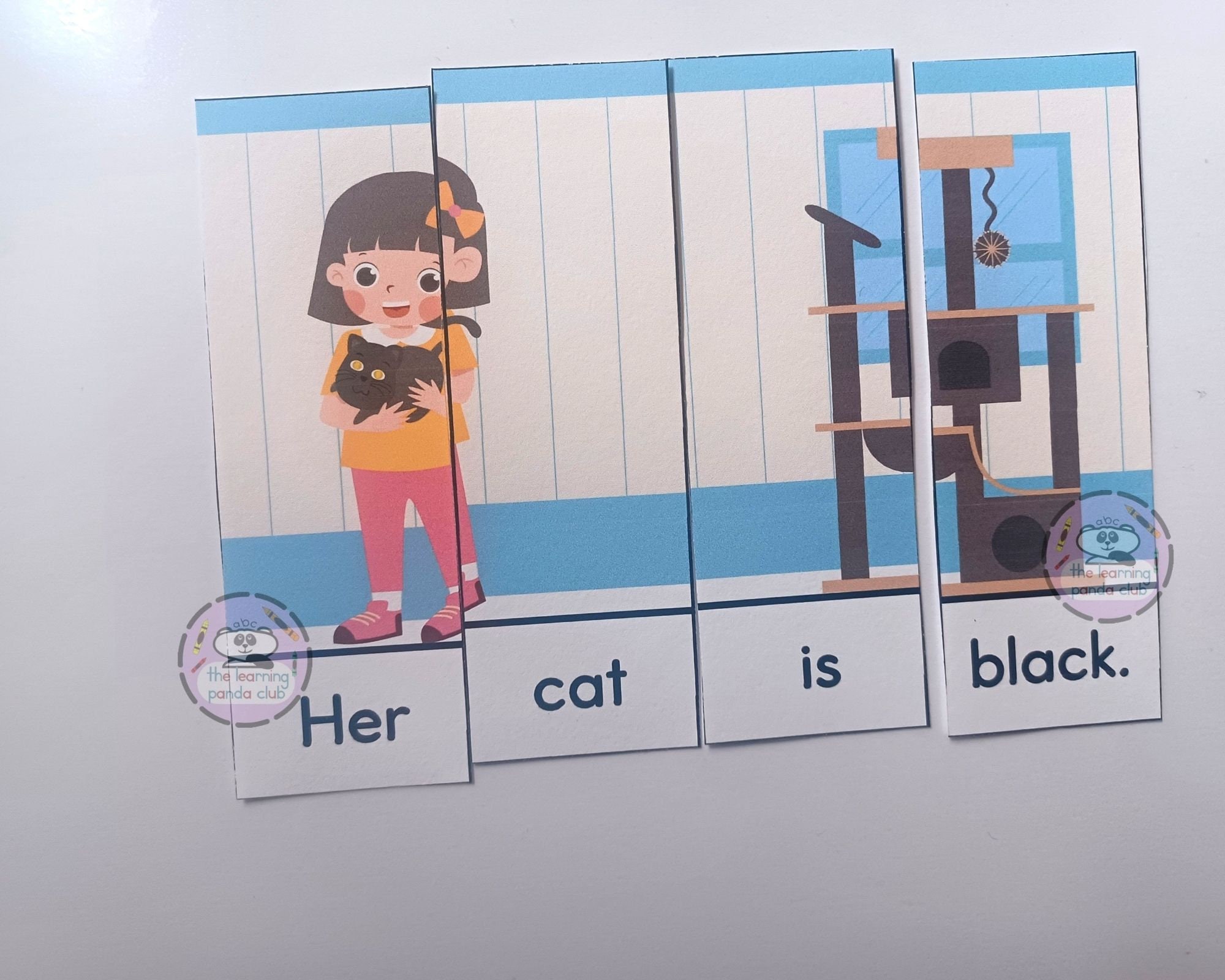 Sentence Building Printable- Sentence Writing Activity Puzzle for ...