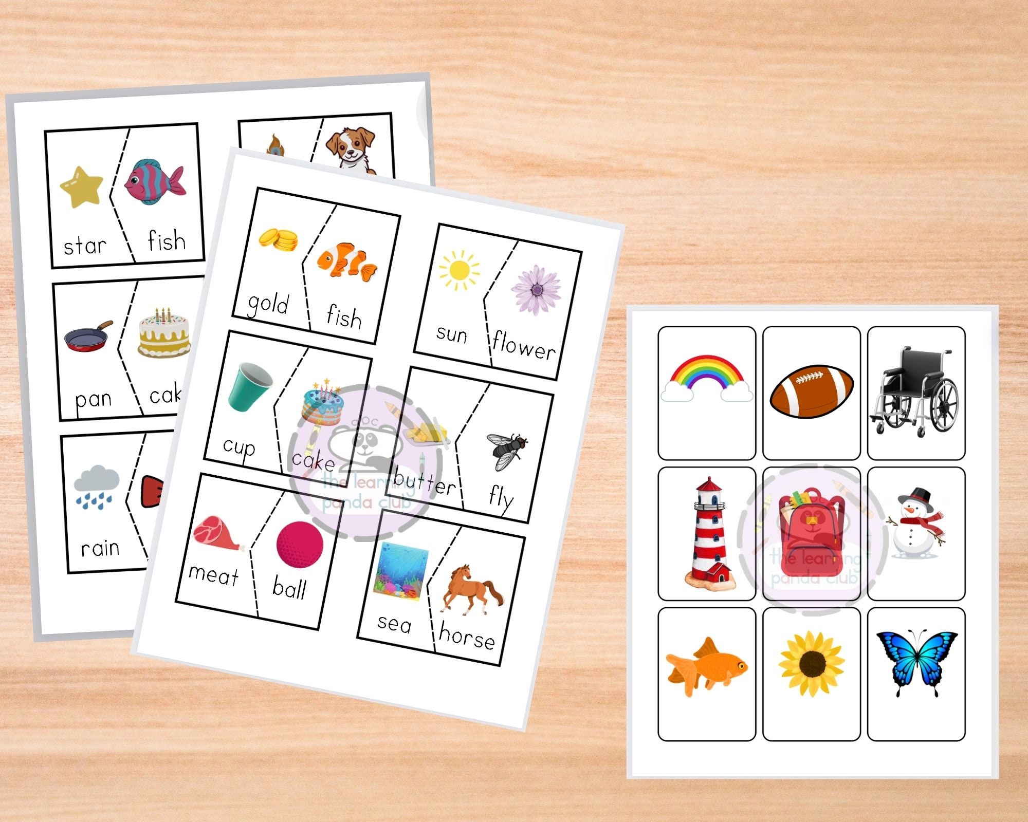 Compound Words Printable Puzzle | 1st & 2nd Grade, Task Cards for ELA ...