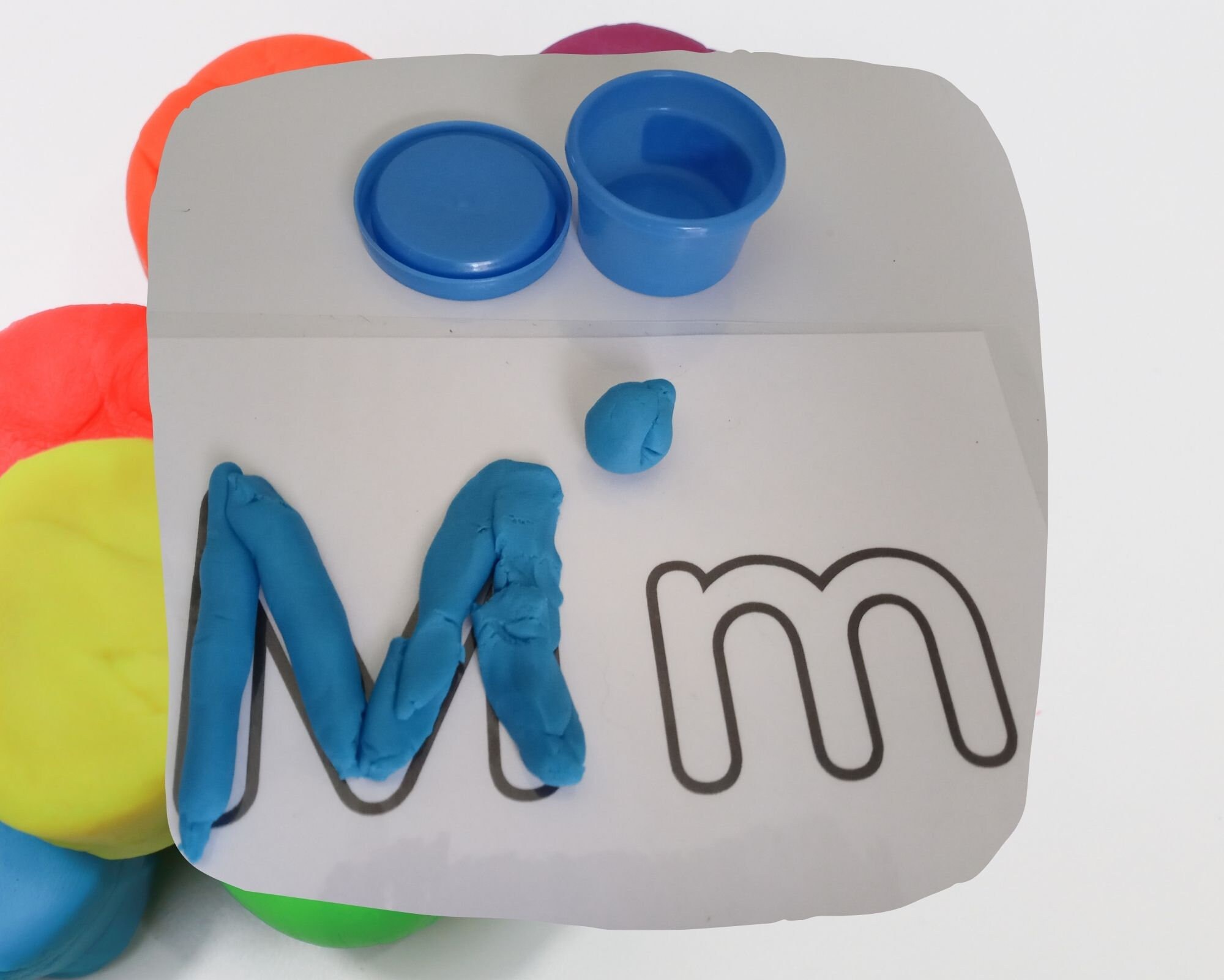 ABC Play-doh Mats Printable Letter Recognition, Sensory Learning for ...