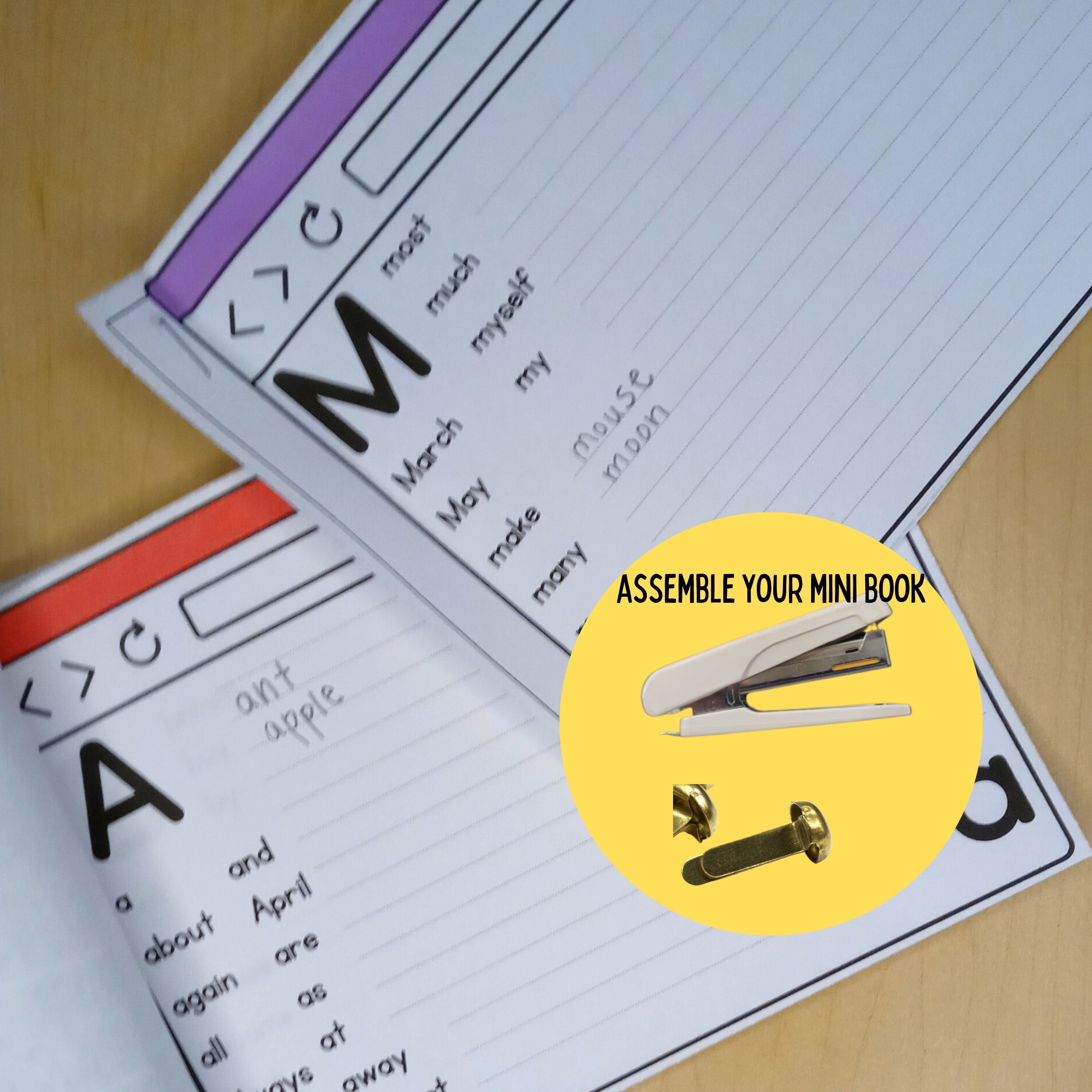 Printable Vocabulary and Word Bank List Writing Journal-word Lists for ...