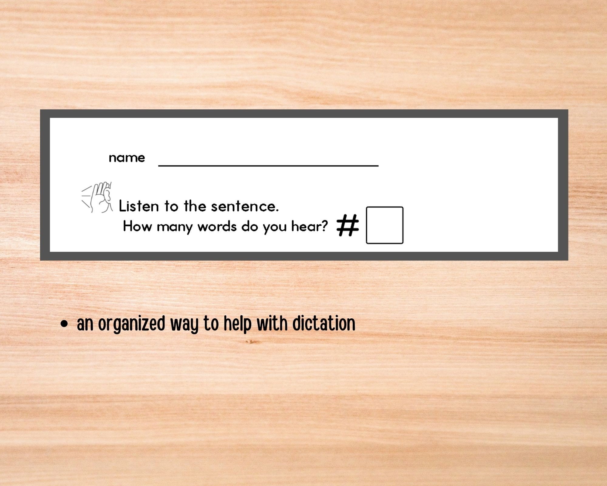 Sentence Writing Graphic Organizer Printable: for Kindergarten, 1st ...