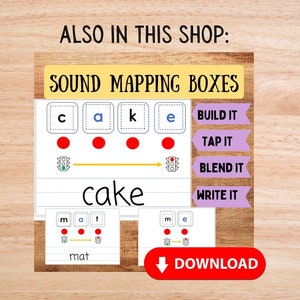 Printable CVC Tap It, Blend It, Read It, Activity for Preschool ...