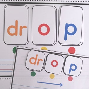 Orthographic Mapping Printable-blends and Digraphs for Kindergarten ...
