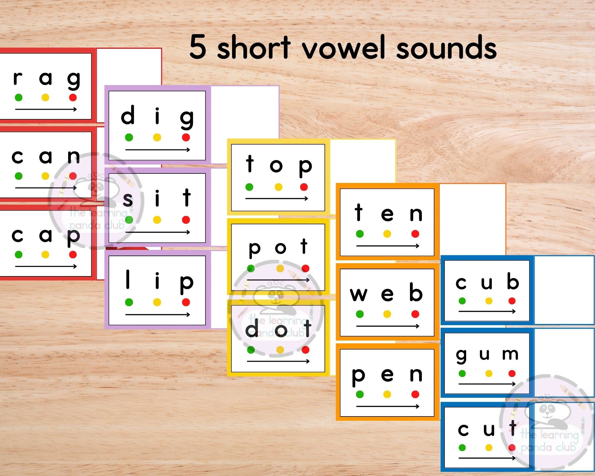 CVC Tap and Read Flash Cards- Learn to Read- Phonics Printable for ...