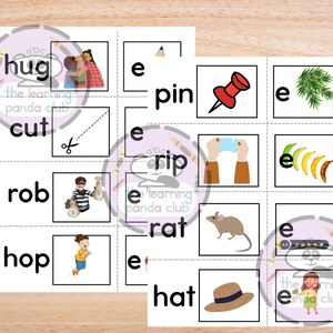 Long and Short Vowel Sounds- Printable Phonics Cards for Kindergarten ...