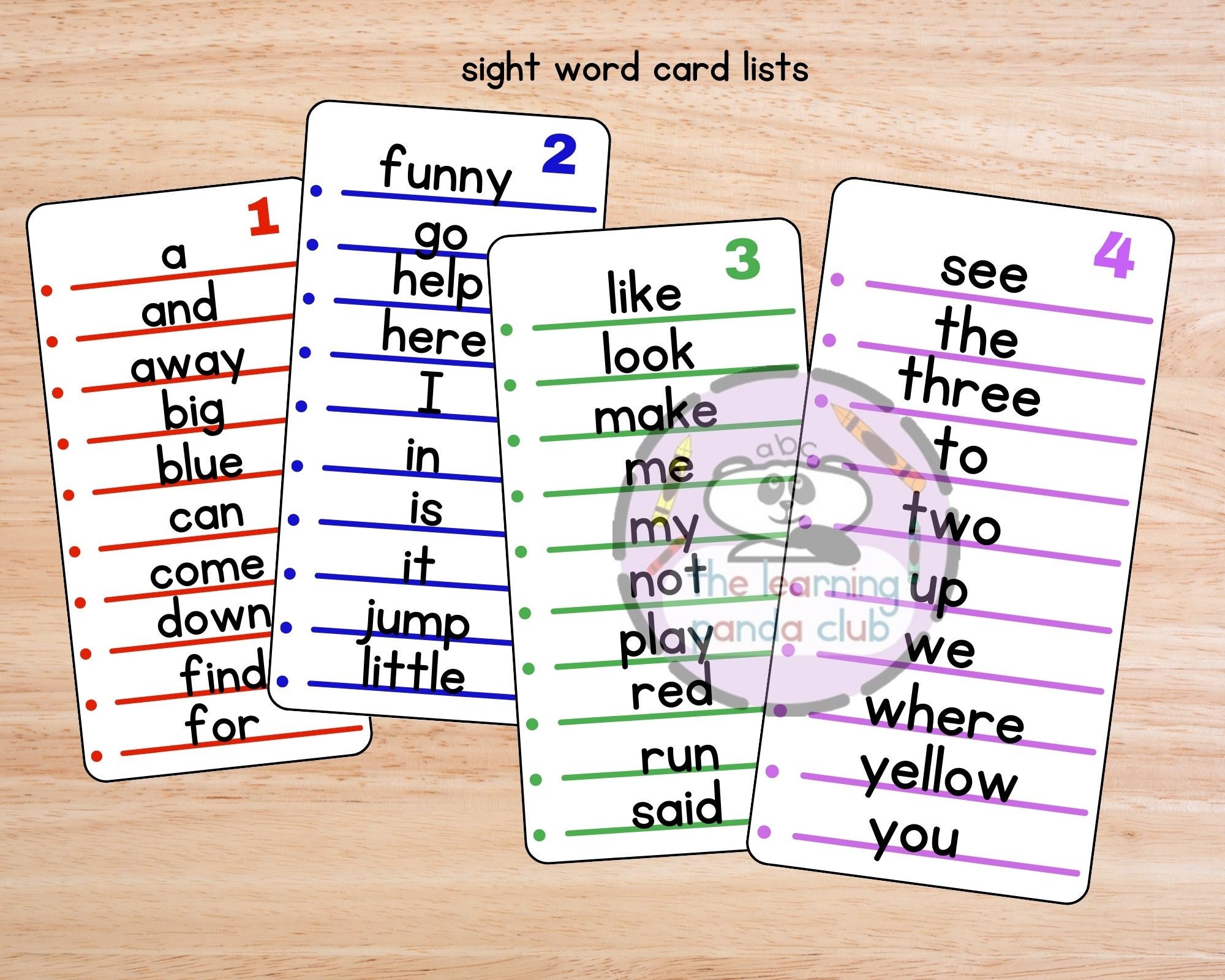 Pre Primer Dolch Printable Flashcards With Sentences for Homeschool and ...