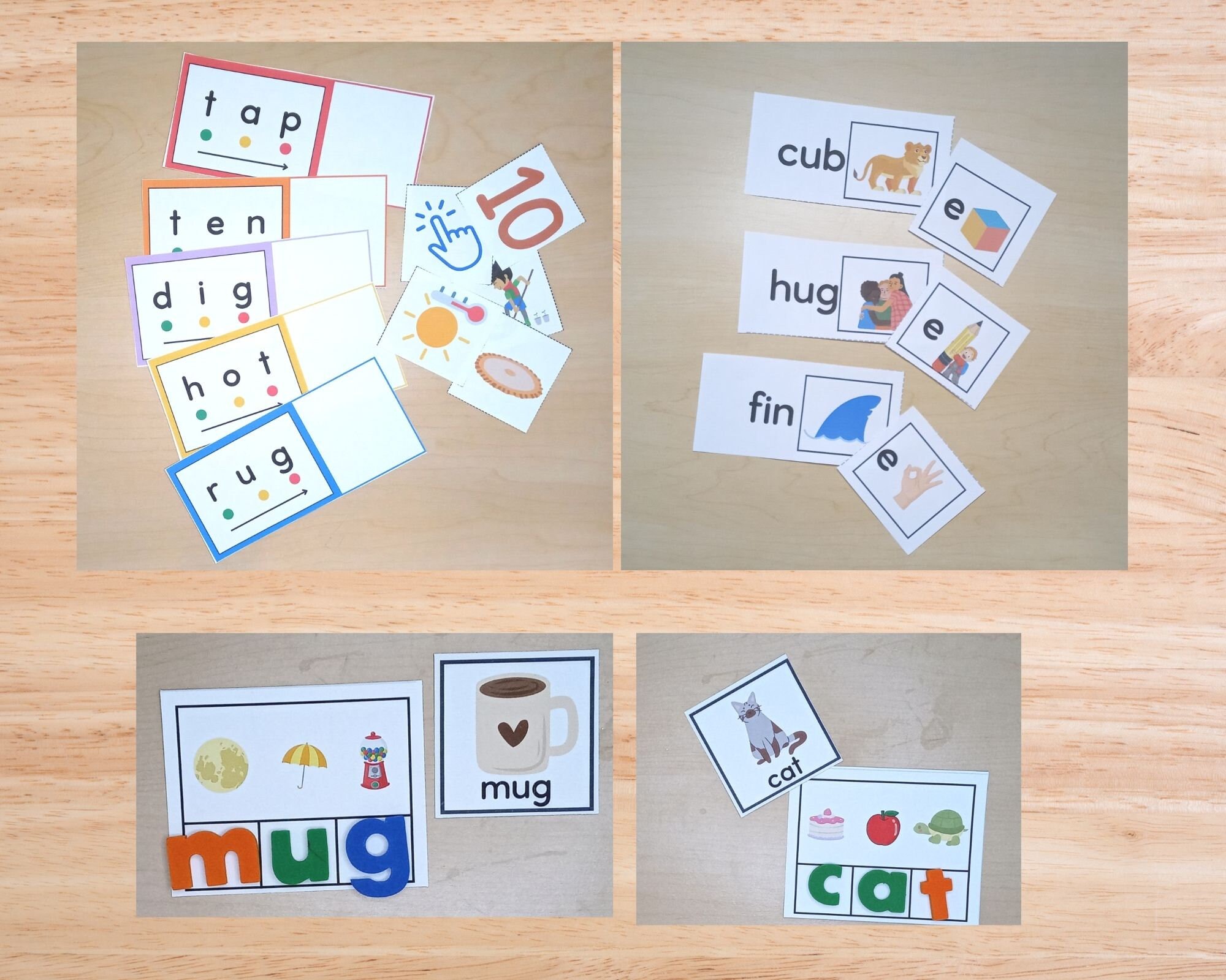 CVC and Cvce Printable Phonics Bundle- for Kindergarten and 1st Grade ...