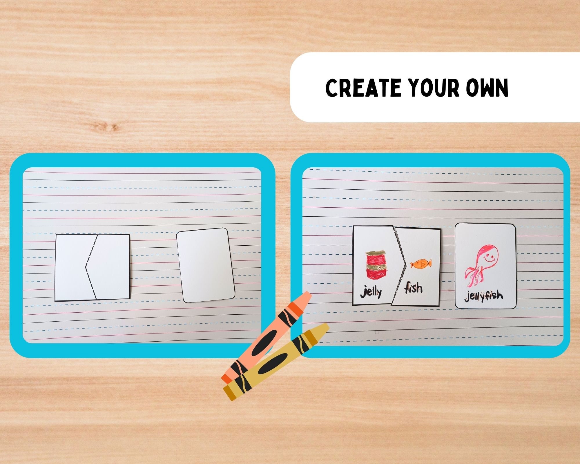 Compound Words Printable Puzzle | 1st & 2nd Grade, Task Cards for ELA ...