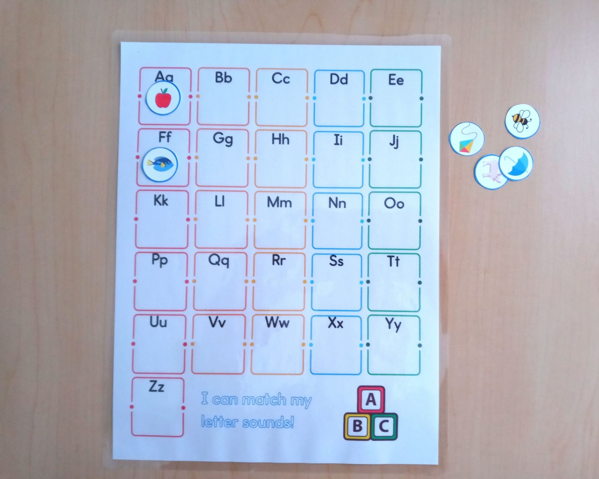 Beginning Letter Sound Game, Cards, and Uppercase to Lowercase Matching ...