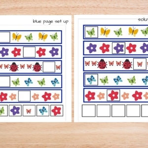 Sequencing and Pattern Printable- Sprint Theme for Toddler, Preschool ...
