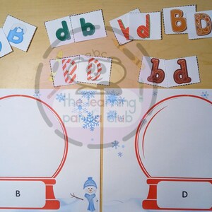 Preschool and Kindergarten Letter D and B Sorting Activity- Dyslexic ...