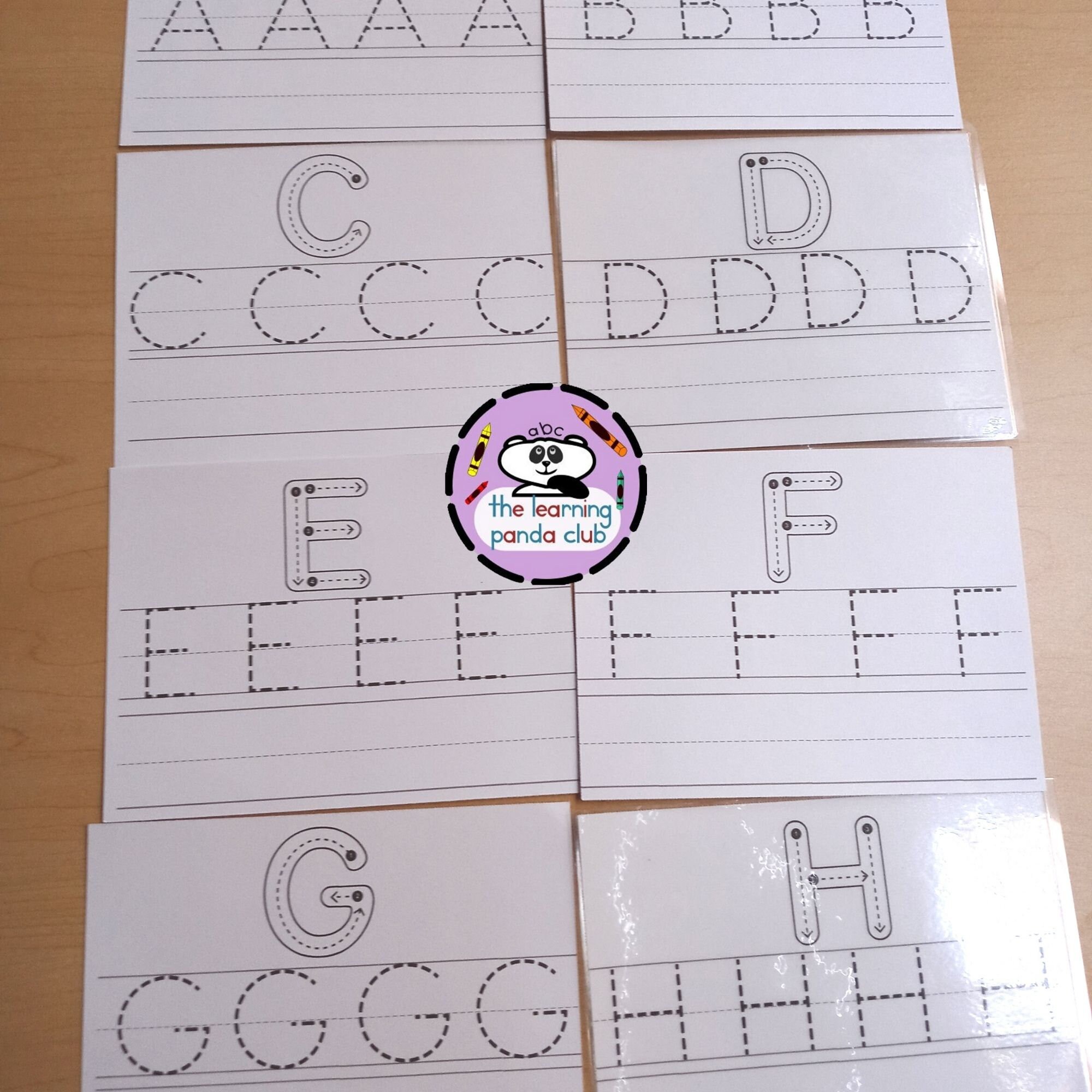 Printable ABC Tracing Flashcards, Letter Formation, Letter Tracing ...