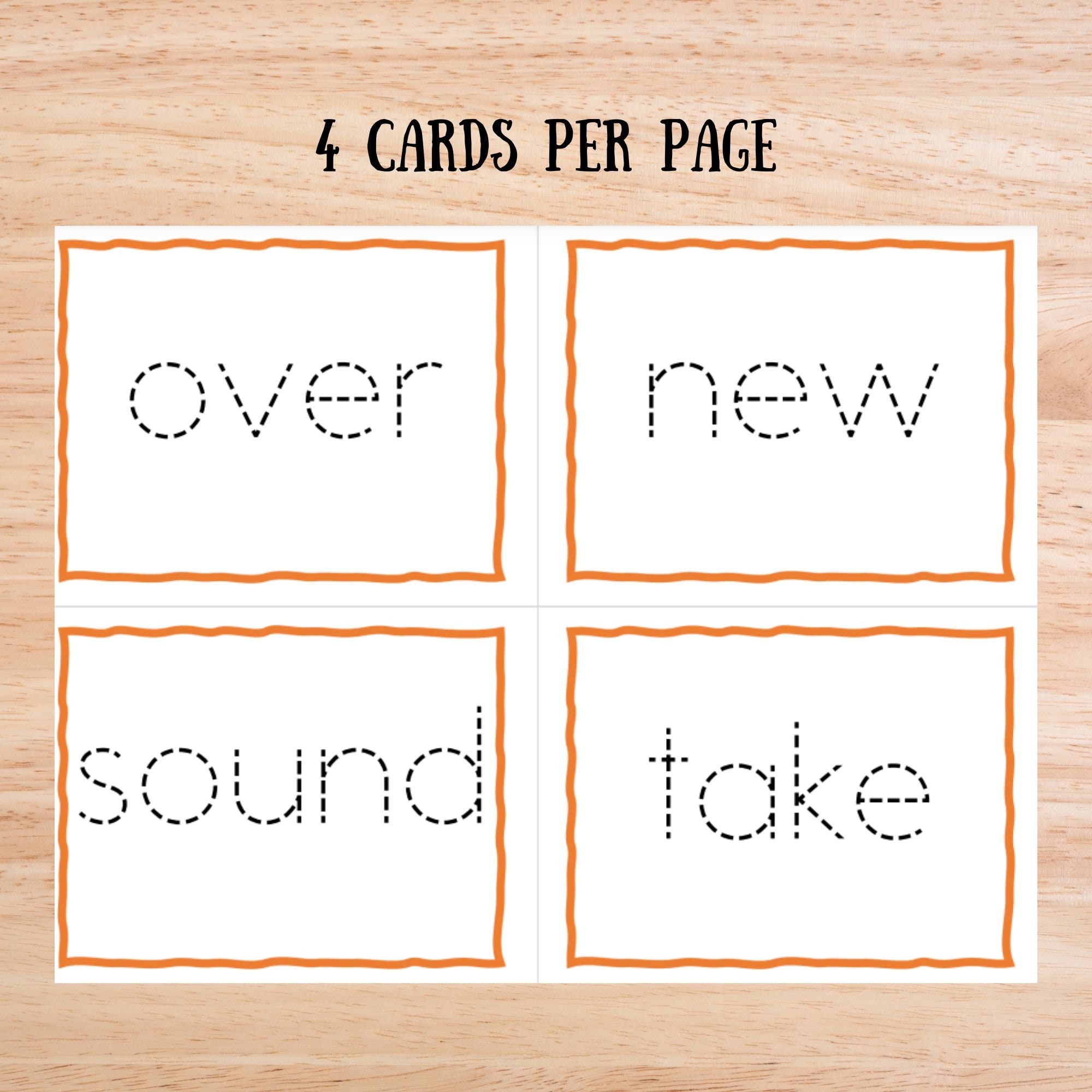 Fry's 101-200 Printable Tracing Sight Word Cards-kindergarten and 1st ...