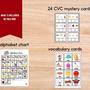 CVC Letter Sound Puzzle-printable Matching Game- Learning to Read ...