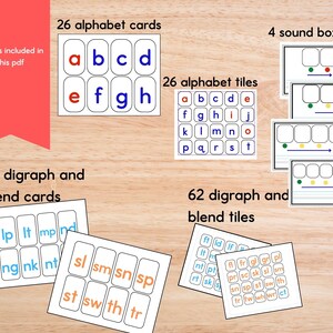 Orthographic Mapping Printable-blends and Digraphs for Kindergarten ...