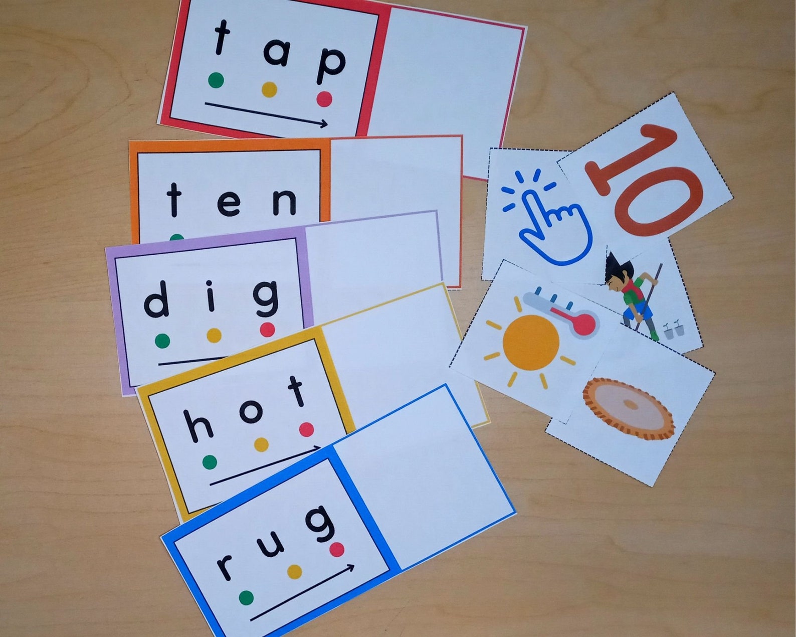 CVC Tap and Read Flash Cards Learn to Read Phonics Printable - Etsy