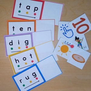 CVC Tap and Read Flash Cards- Learn to Read- Phonics Printable for ...