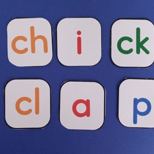 Orthographic Mapping Printable-blends and Digraphs for Kindergarten ...