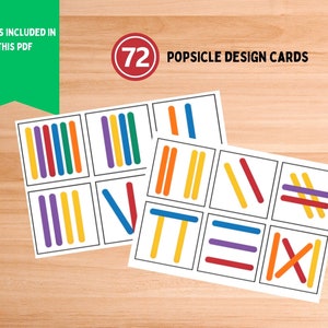 Printable Popsicle Stick Pattern Cards for Toddler, Preschool ...