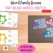 CVC Word Mats Printable Tap, Blend, Read, Write and Match Activity ...