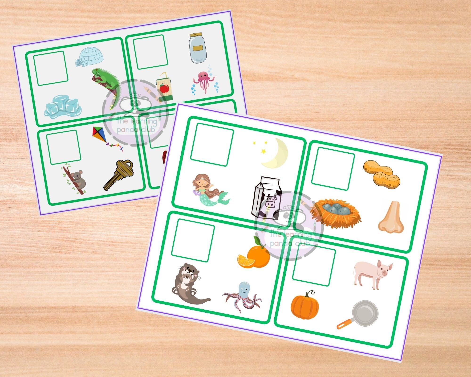 Beginning Letter Sound and Matching Cards Printable- for Preschool and ...